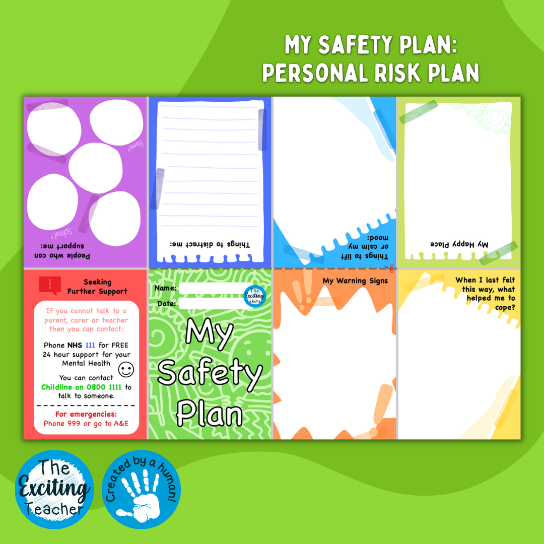 ‘My Safety Plan’: Personal Risk Plan & Safety Planning Activity for ...