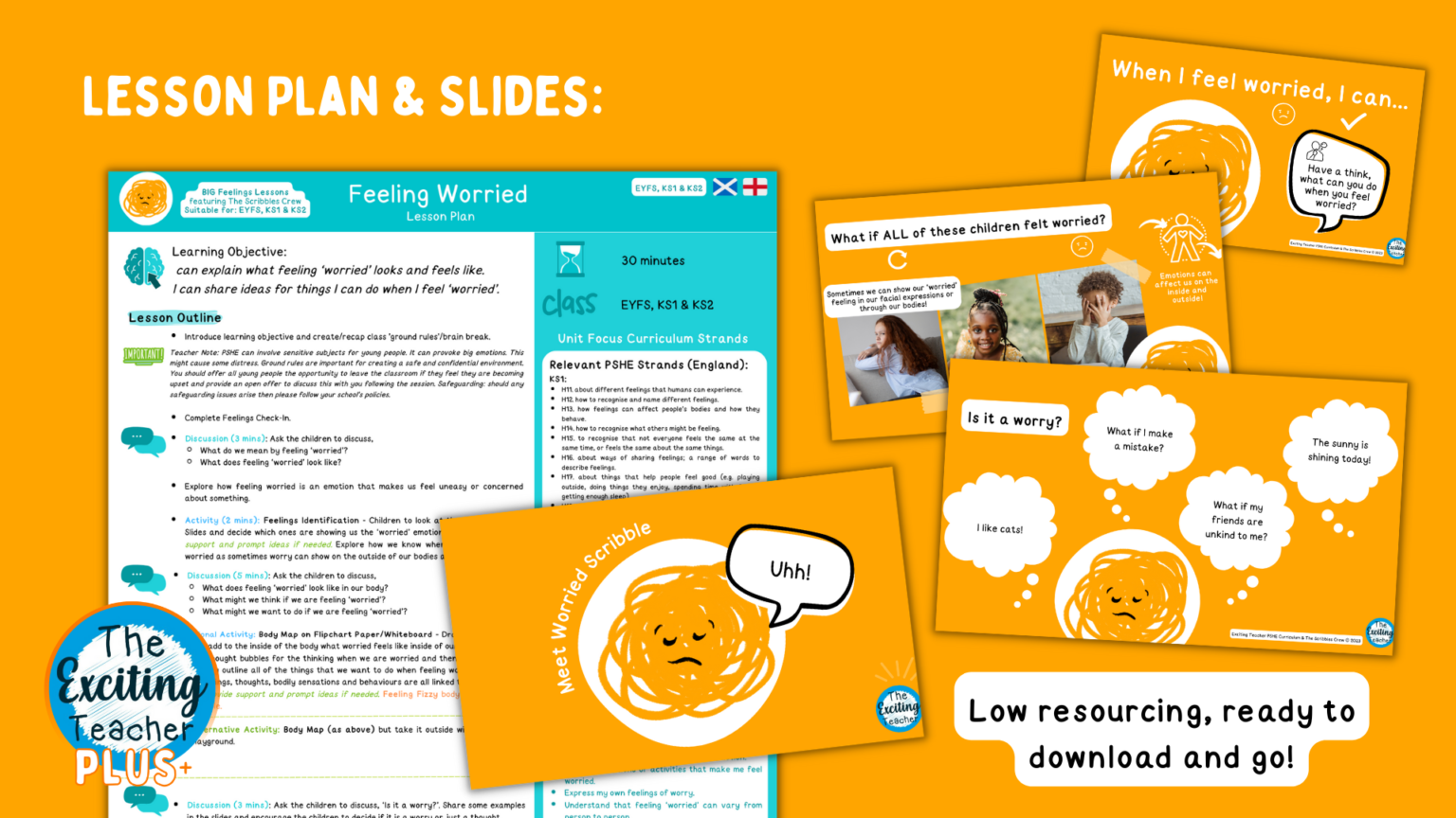 Meet Worried Scribble: Lesson Pack – Slides, Resources, Planning ...