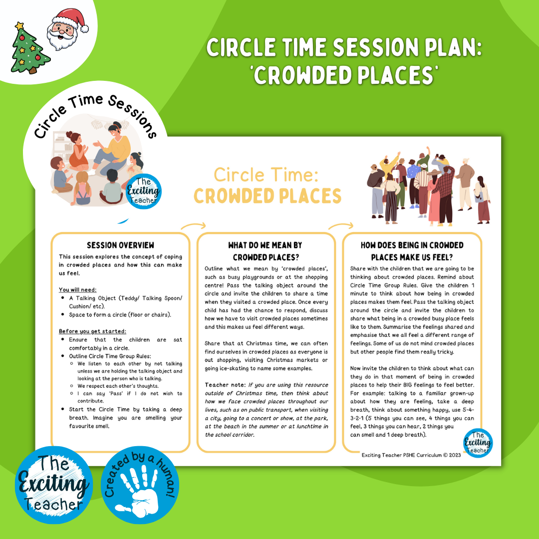 ‘Navigating Crowded Places’ Circle-Time Sessions Plans Christmas ...