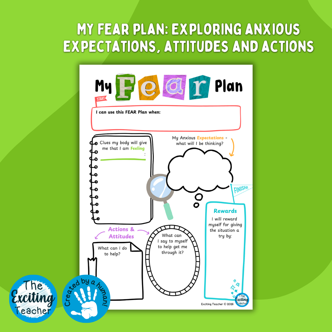 ‘My FEAR Plan for Navigating BIG Feelings in Tricky Situations’ for ...