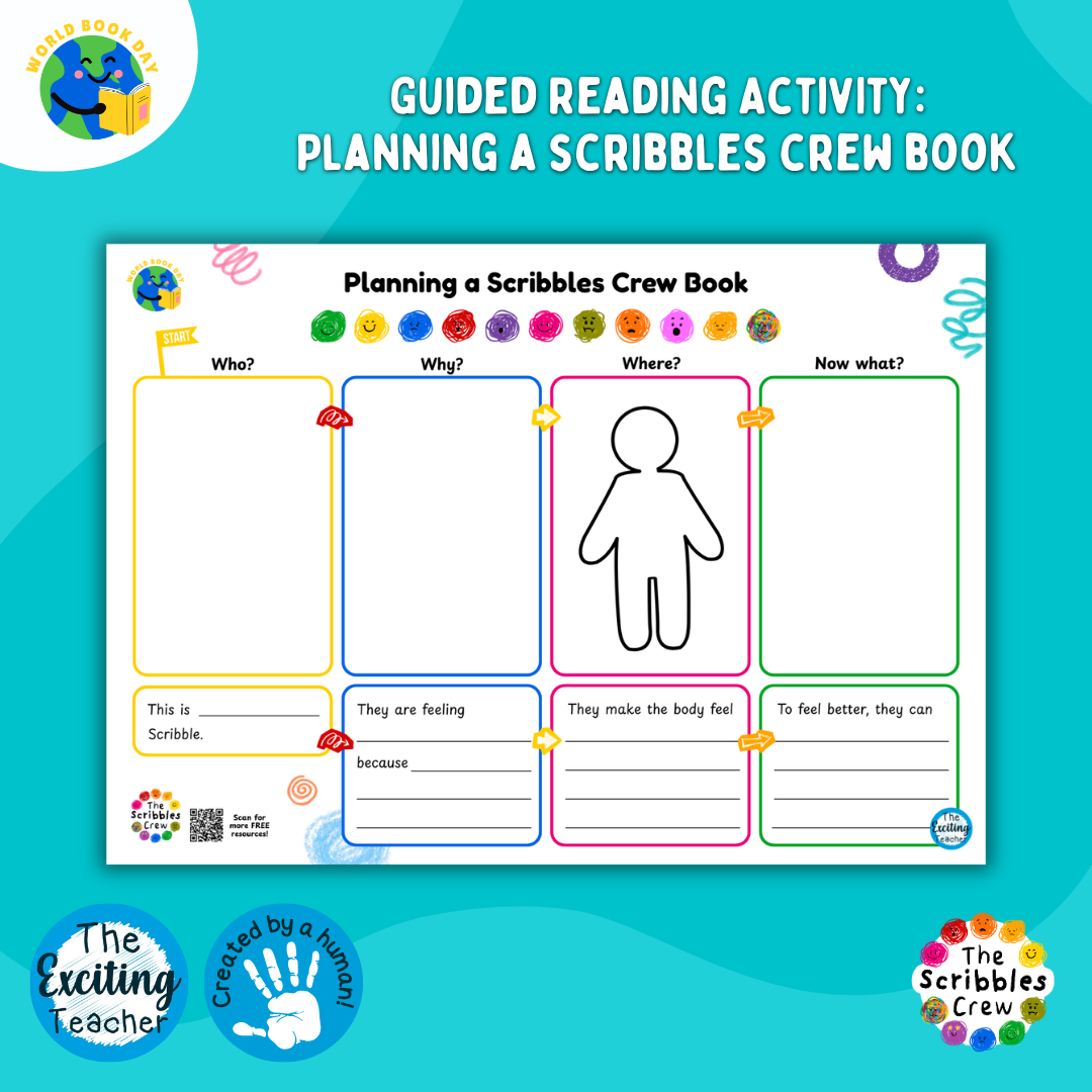 World Book Day: Planning a Scribbles Crew Book Storyboard (Emotional ...